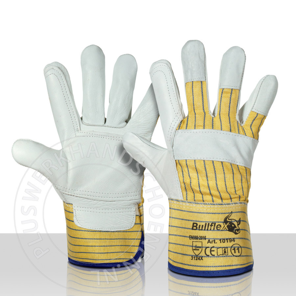 Bullflex 10194 Rund/Nerflederen Handschoen met Pistoolversterking ...