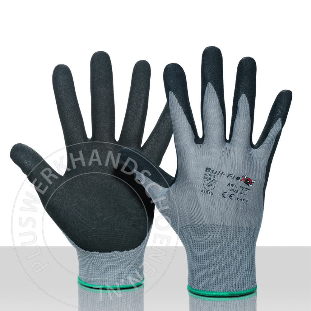 Bullflex 10328 Nitril Werkhandschoen - PlusWerkhandschoenen
