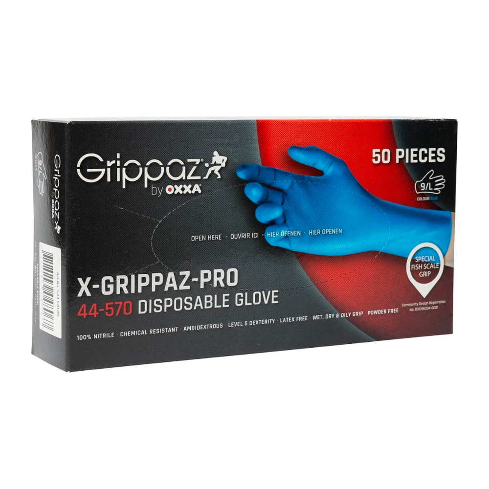 M-Safe 246BL Nitril Grippaz 50st - PlusWerkhandschoenen