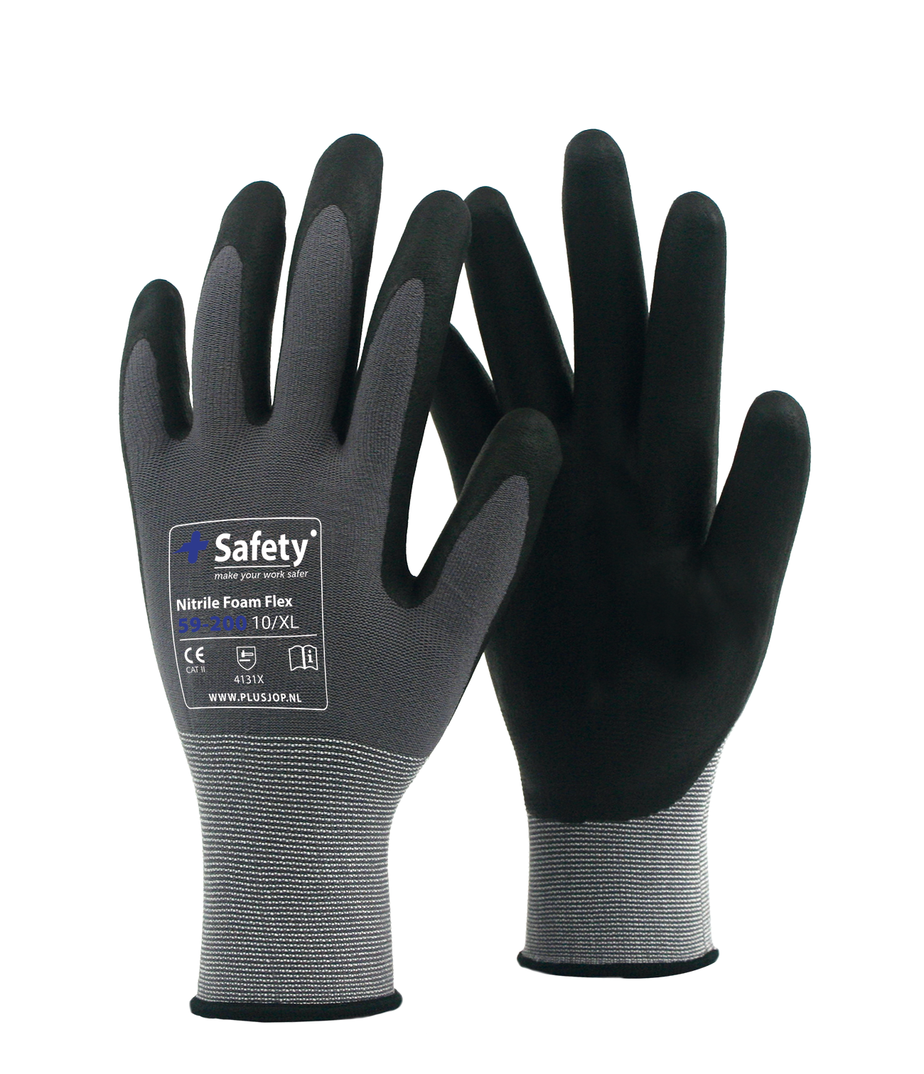 +Safety 59-200 Nitril Foam Flex - PlusWerkhandschoenen