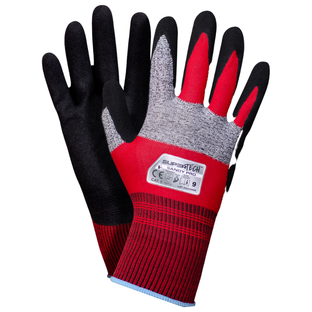 +Safety Super Tech Sandy Pro Nitril Handschoen - PlusWerkhandschoenen