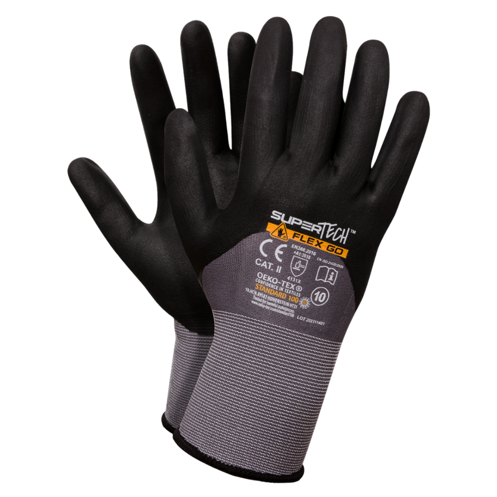 +Safety Tech Flex Go Nitril Handschoen - PlusWerkhandschoenen